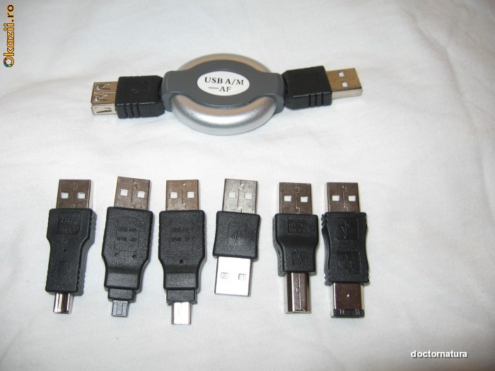 KIT USB SET USB CU 6 MUFE CABLU USB FIREWIRE PT LAPTOP PC | arhiva ...