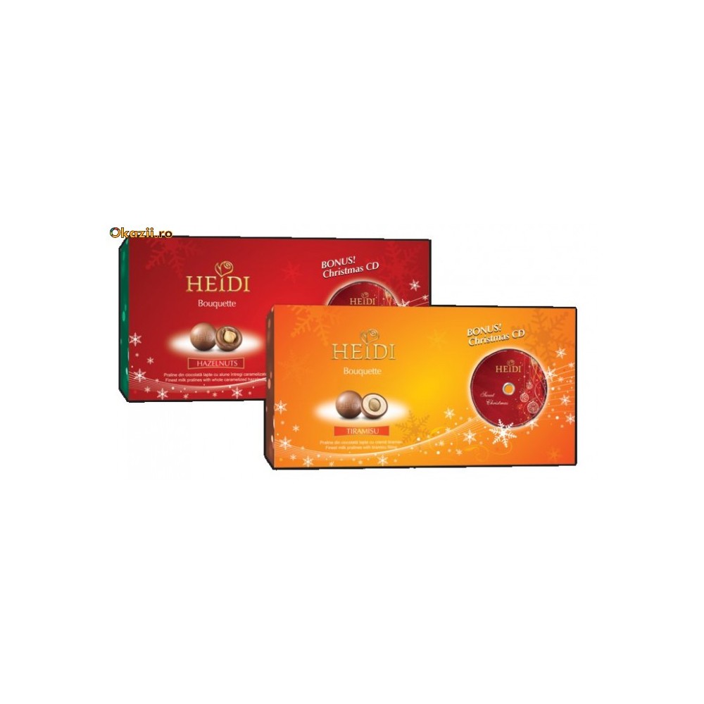 Cutie Bomboane Heidi Bouquette Tiramisu 220g + CD Craciun | arhiva ...