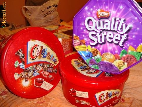 BOMBOANE CIOCOLATA NESTLE QUALITY STREET/CELEBRATIONS | arhiva Okazii.ro