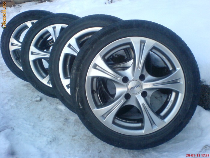 Jante Alutec Storm + anvelope 195/50 R15 | arhiva Okazii.ro