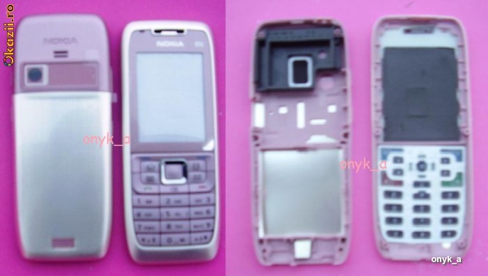 Carcase carcasa nokia e51 roz pink rose cu alb | arhiva Okazii.ro