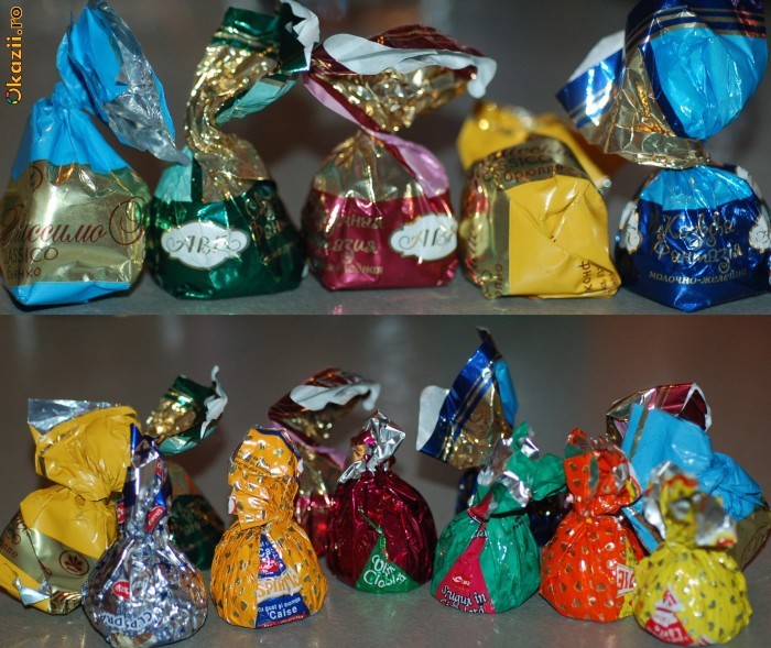 "BUCURIA" - CHISINAU - bomboane ciocolata = IASI = | arhiva Okazii.ro