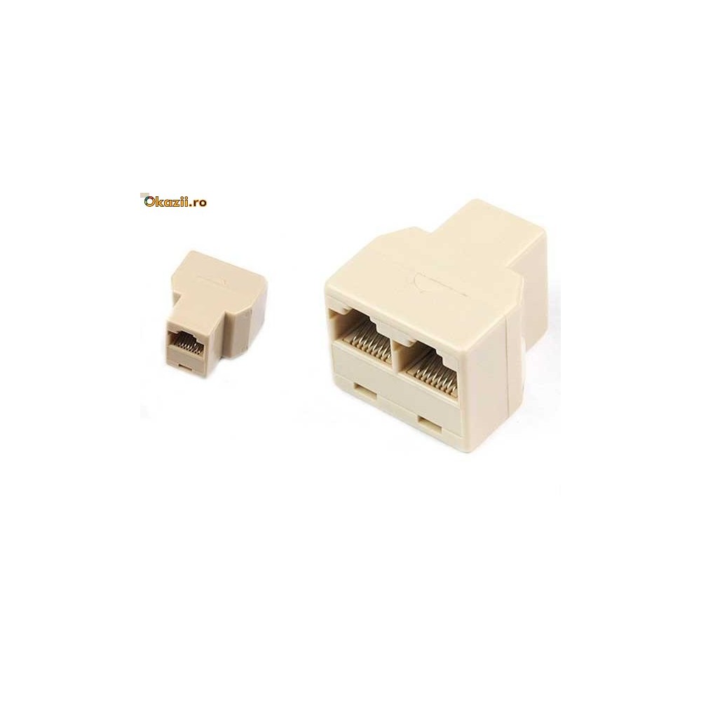 Spliter mufa de retea RJ45 multiplicator retea LAN dintr-un cablu ies ...