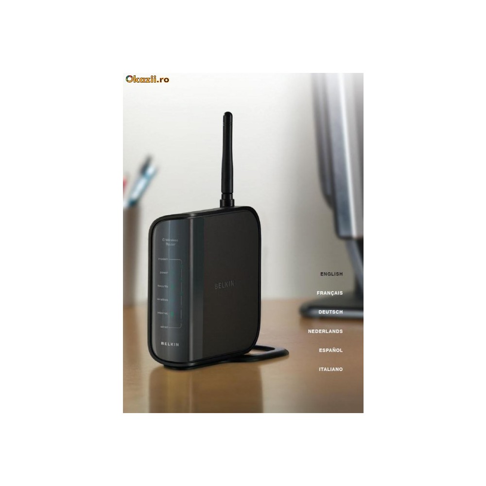 Router Wireless Belkin F5D7234-4 v3 RDS UPC Romtelecom | arhiva Okazii.ro