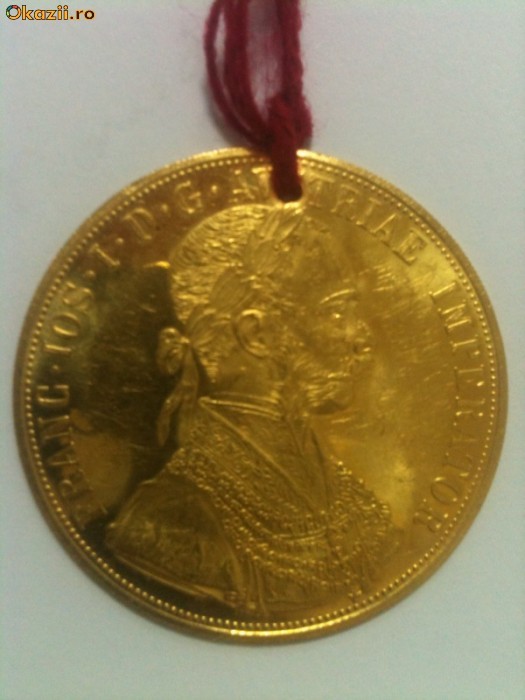 Moneda aur 24k Franc Ios 1 Ducat Austria (cocosel de aur) | arhiva ...