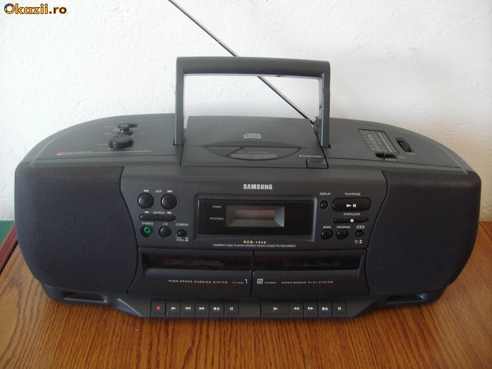 COMPACT DISC PLAYER STEREO , RADIO ,CASSETTE RECORDER SAMSUNG ...