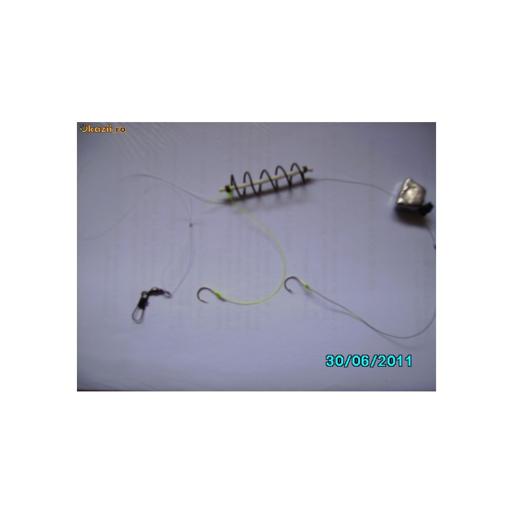 Monturi pescuit -crap-caras-platica cu plumb si momitor culisant ...