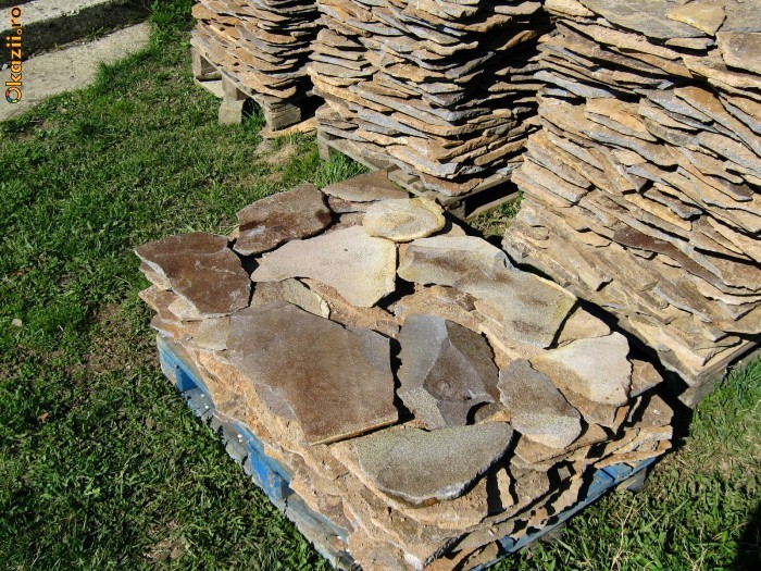 Vand piatra naturala pentru placat garduri, curti,alei, pereti ...