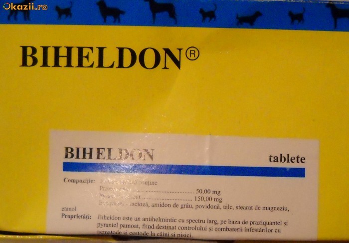 biheldon - deparazitare interna catei si pisici | arhiva Okazii.ro