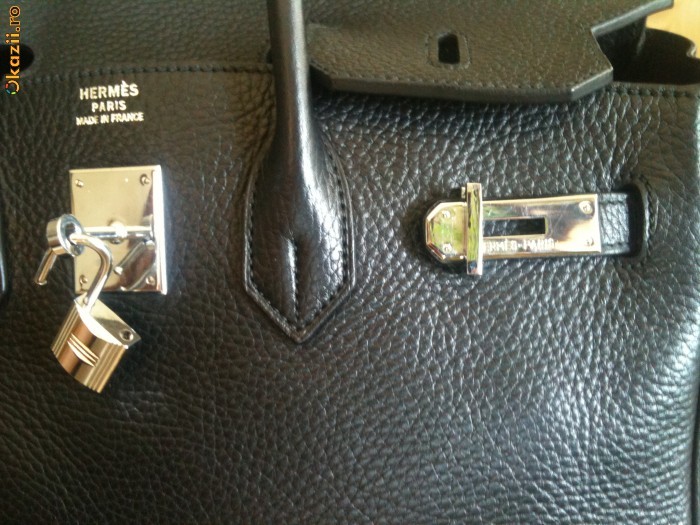 Geanta HERMES Birkin negru ORIGINALA | arhiva Okazii.ro