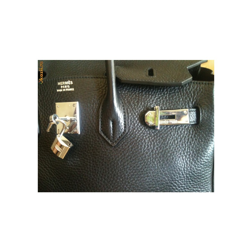 Geanta HERMES Birkin negru ORIGINALA | arhiva Okazii.ro