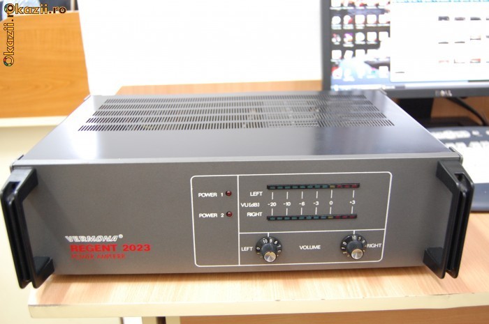 VERMONA REGENT 2023 = profesional amplifier, 2x100 watti stereo ...