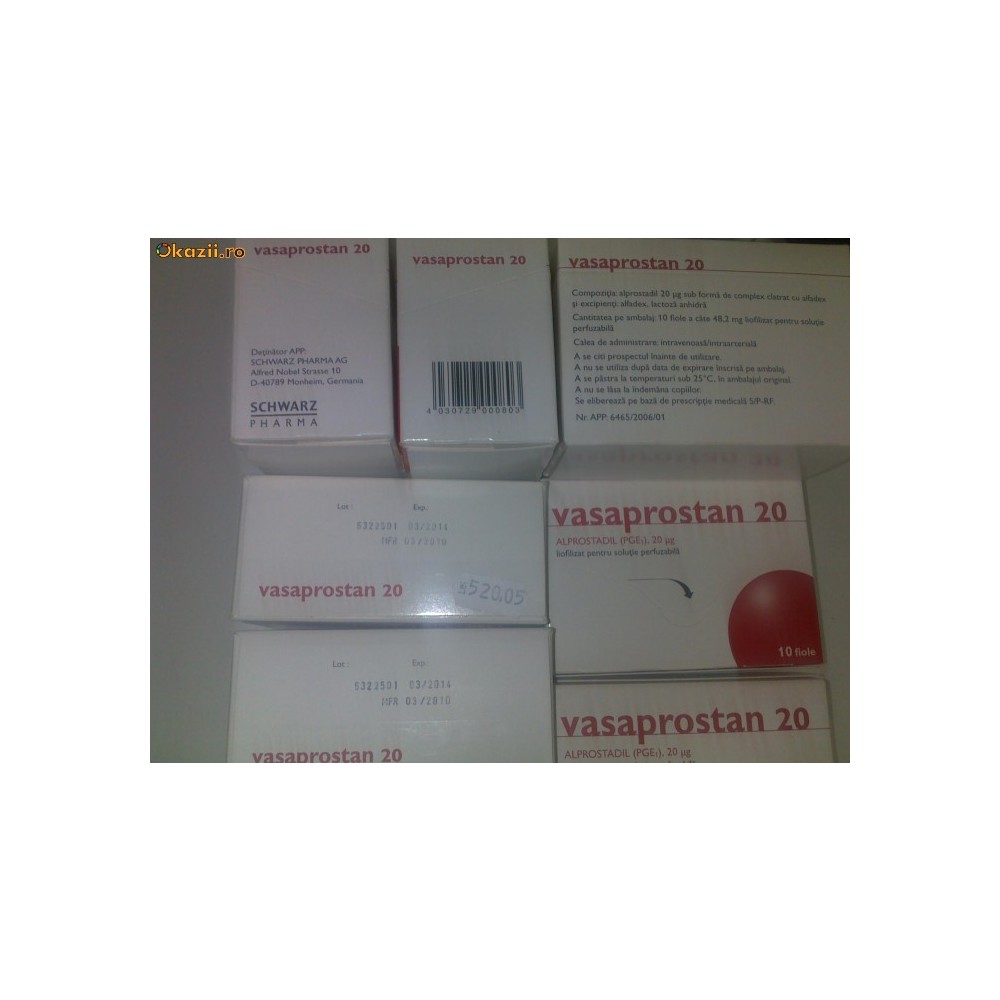 vasaprostan 20 alprostadil tratament circulator liofilizat pentru ...