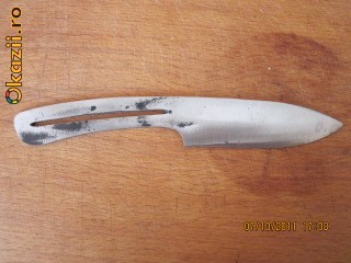 lama cutit inox calibil 20 cm lama de 10 cm latime 3 cm si grosimea de ...