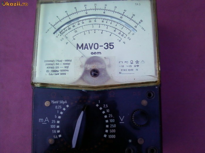 MULTIMETRU ANALOGIC MAVO 35 | arhiva Okazii.ro