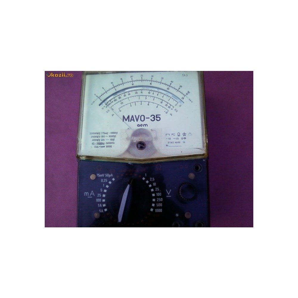 MULTIMETRU ANALOGIC MAVO 35 | arhiva Okazii.ro