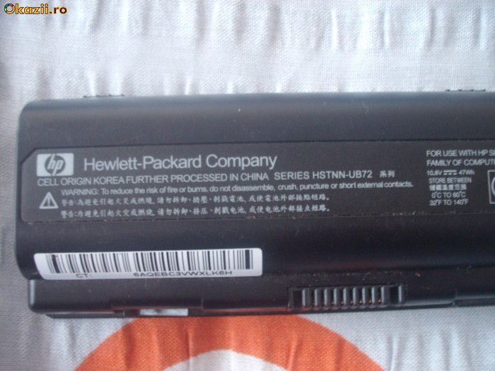 Baterie acumulator laptop HP model HSTNN-UB72 | arhiva Okazii.ro