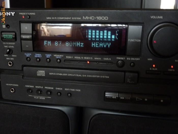 Mini system sony mhc-1600 | arhiva Okazii.ro