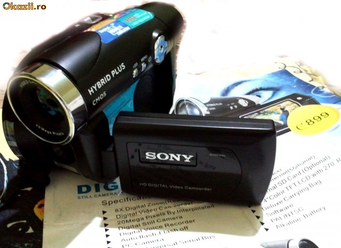 Camera SONY Hybrid Plus Cmos HD DIGITAL Video Camcorder NOUA!! | arhiva ...