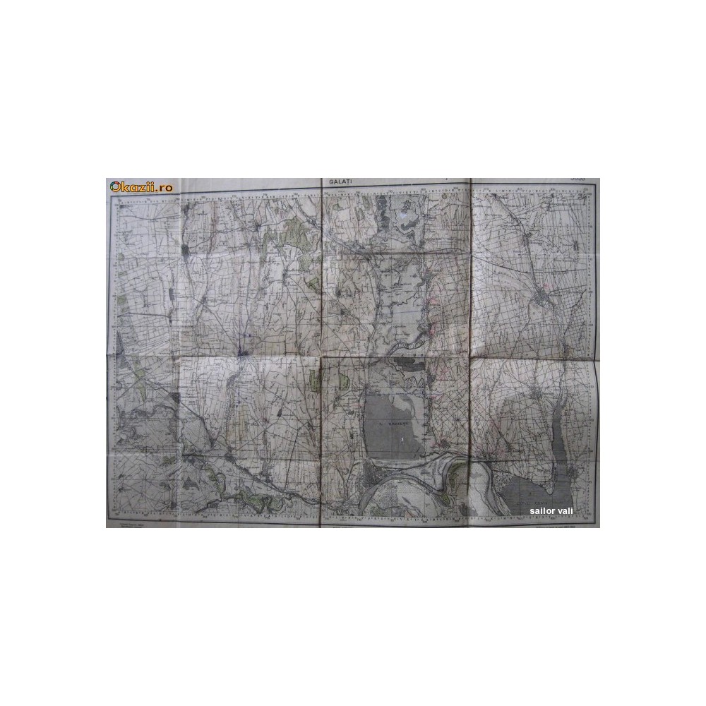 harta militara,Galati,Matca,Pechea,Vanatori,Hanu Conachi,Basarabia,1939 ...