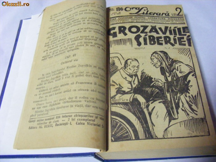 CARTE LEGATA CU FASCICOLE,(32 fascicole),GROZAVIILE SIBERIEI,1934 ...