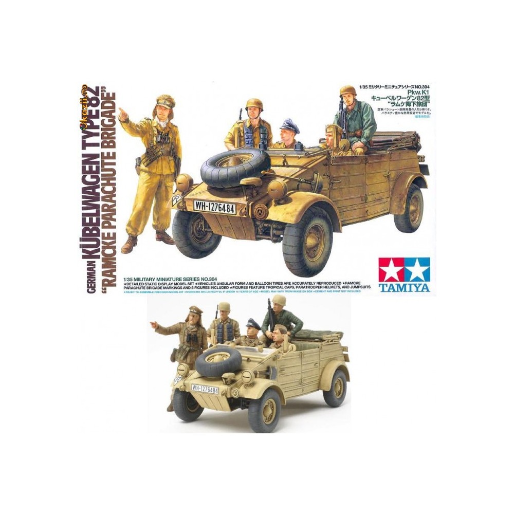 + Macheta 1/35 Tamiya 35304 - German Kubelwagen - Ramcke Parachute ...
