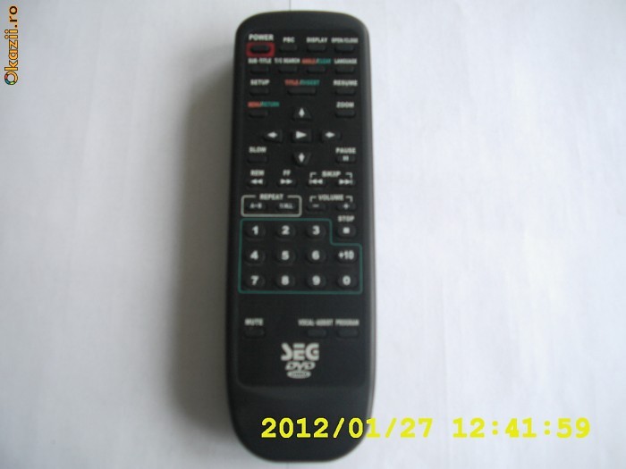 telecomanda dvd SEG | arhiva Okazii.ro