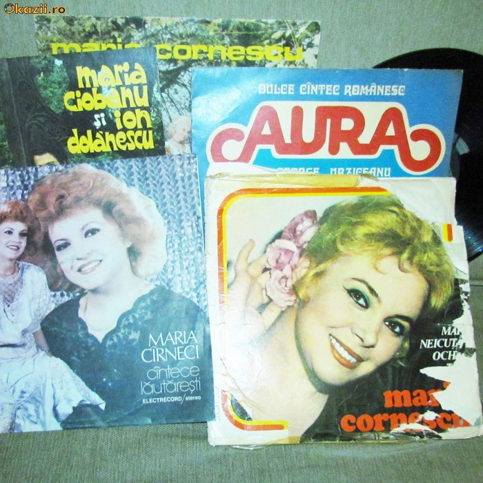 6 DISCURI VINIL MUZICA POPULARA LAUTAREASCA - Maria cornescu, Aura ...
