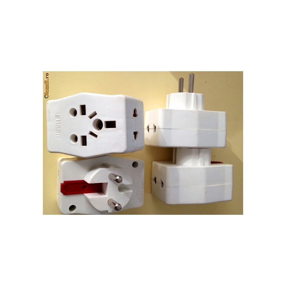 Adaptor priza UK Romania, anglia stecher Italia | arhiva Okazii.ro