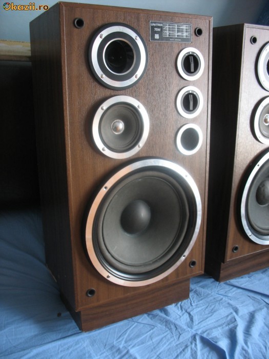 boxe unitra 75 watts 8 ohm made in poland | arhiva Okazii.ro