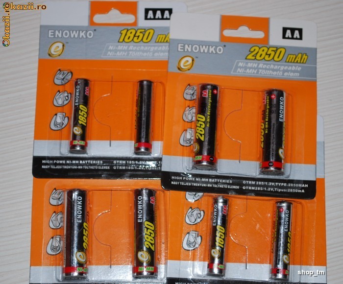 Set 2 ACUMULATORI (R6) 2850mAh sau (R3) 1750mAh | arhiva Okazii.ro