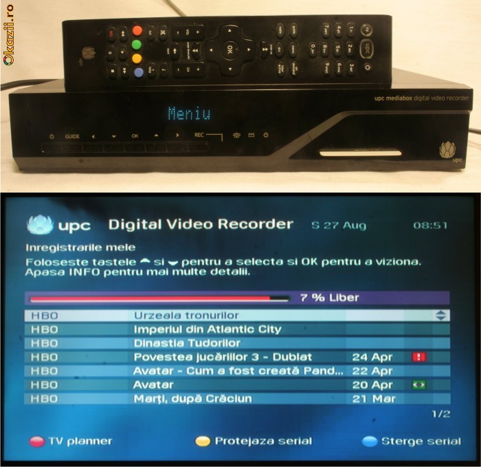 Mediabox UPC DVR - Digital Video Recorder (cu HDD) DCI6221UPC by ...
