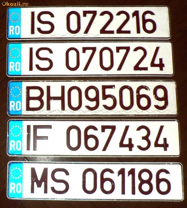 Numere (numar) de inmatriculare (placa, placuta) provizorii - Toate ...