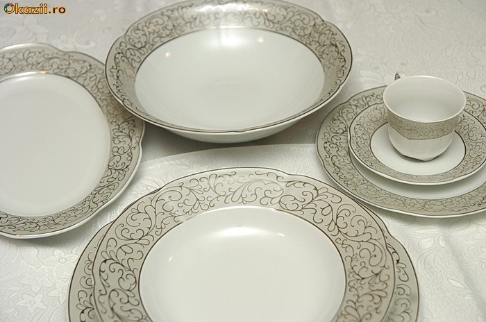 PORTELAN DE BOHEMIA SERVICIU DE MASA SI CAFEA PENTRU 12 PERSOANE ...