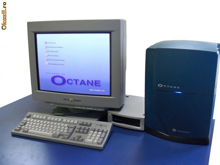 SGI Silicon Graphics OCTANE Workstation + Monitor SGI + Software + alte ...