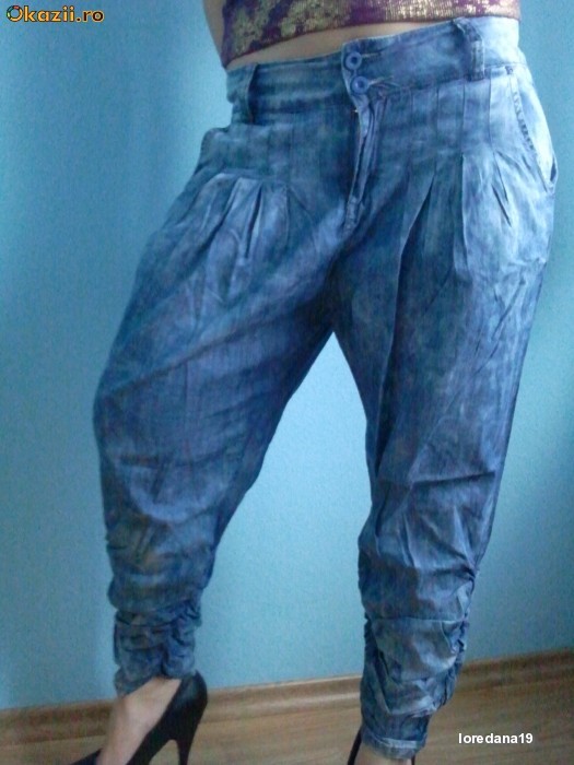 Blugi-salvari (pantalon blug cu turul lasat) | arhiva Okazii.ro
