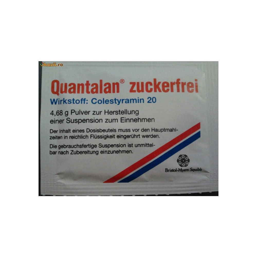 Quantalan, Colestyramin, Questran | arhiva Okazii.ro