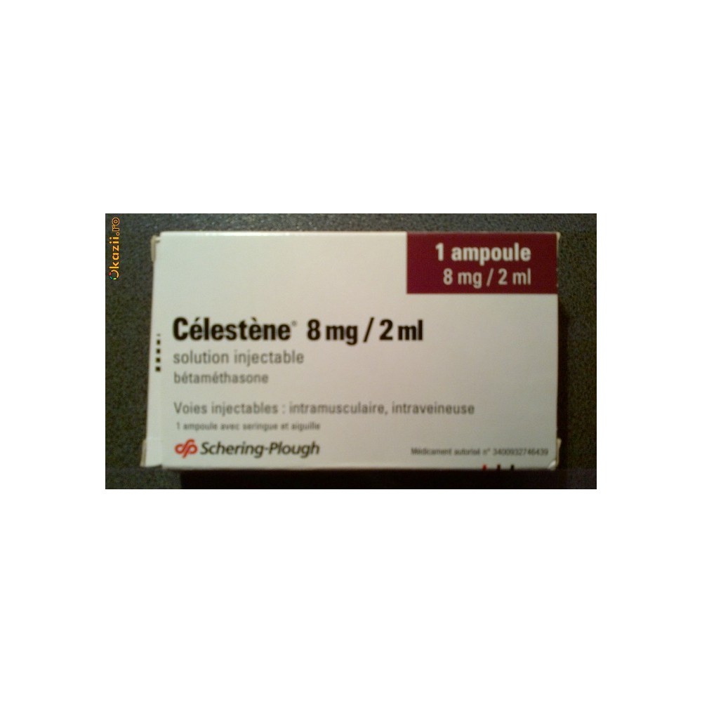 Vand Celestone (betamethazona), fiola 8mg/ 2ml, 6 EUR fiola. Producator ...