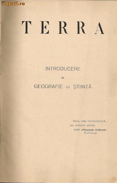 Simion Mehedinti - Terra ( Introducere in geografie ca stiinta) - 2 ...