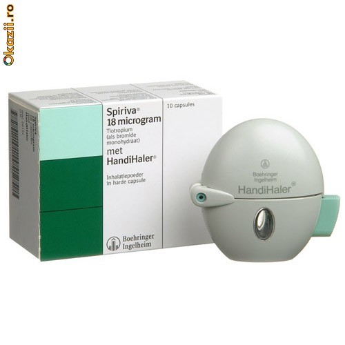 SPIRIVA 18 micrograme capsule + inhalator HandiHaler | arhiva Okazii.ro