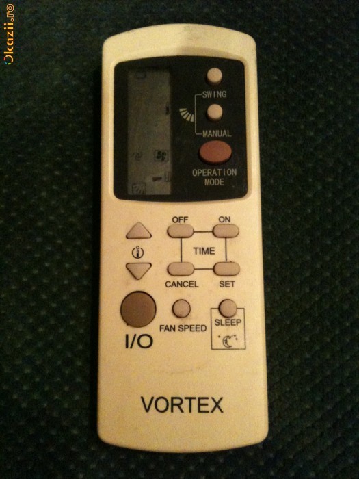 Telecomanda AER CONDITIONAT , MARCA VORTEX , ORIGINALA. | arhiva Okazii.ro
