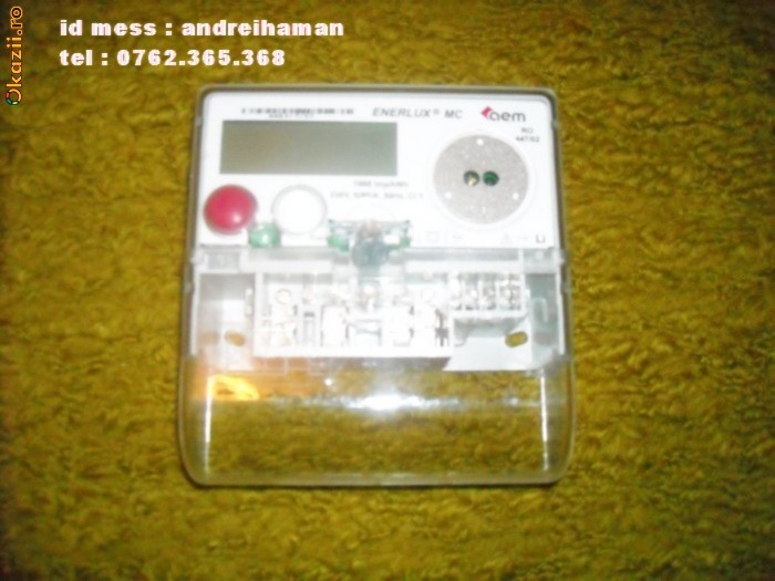 CONTOR AEM ELECTRONIC MONOFAZAT ENERGIE ELECTRICA ENERLUX | arhiva ...