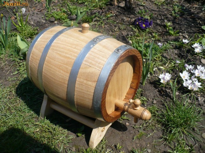 butoi tuica, butoias 5 litri, butoaie lemn, butoi palinca, butoi ...