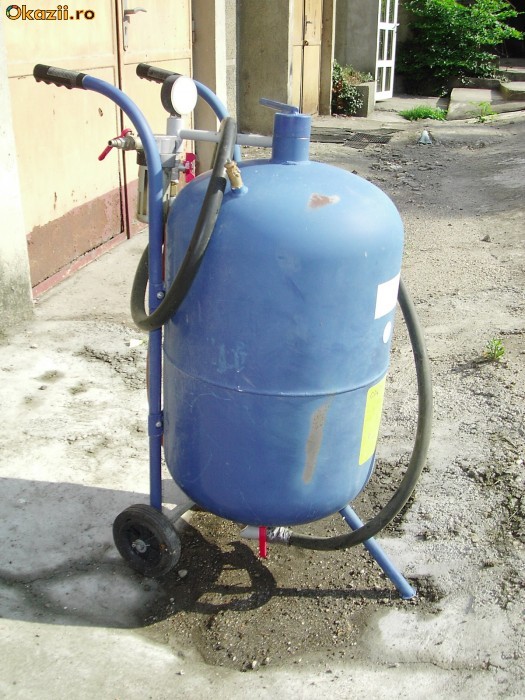 Aparat de sablat, mobil, sablare cu nisip | arhiva Okazii.ro