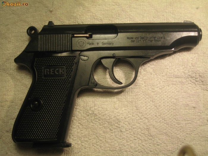 Pistol cu Gaz Pentru Autoaparare RECK PP cal.9 mm | arhiva Okazii.ro