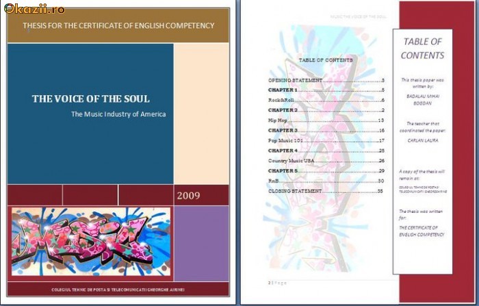 ATESTAT/ATESTATE LIMBA ENGLEZA clasa XII (titlul ales de cumparator ...