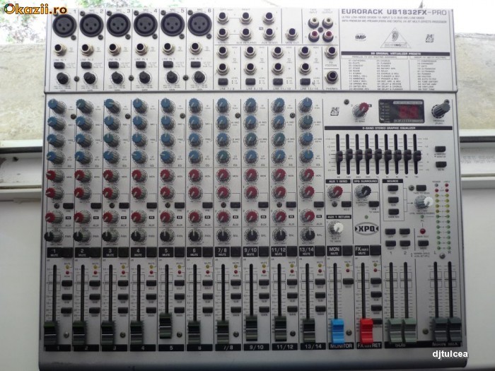 Vand\SCHIMB Mixer audio sonorizari DJ Behringer Eurorack UB 1832 FX-PRO ...