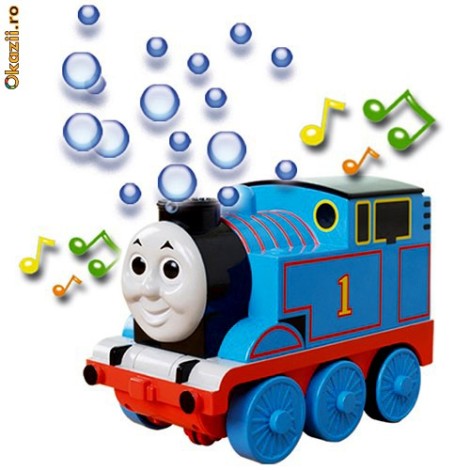 Trenulet Thomas cu sunete si baloane de sapun | arhiva Okazii.ro