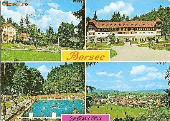 CP 211-55 Borsec: Vedere; Pavilionul central -Toplita: Vedere; Baile ...