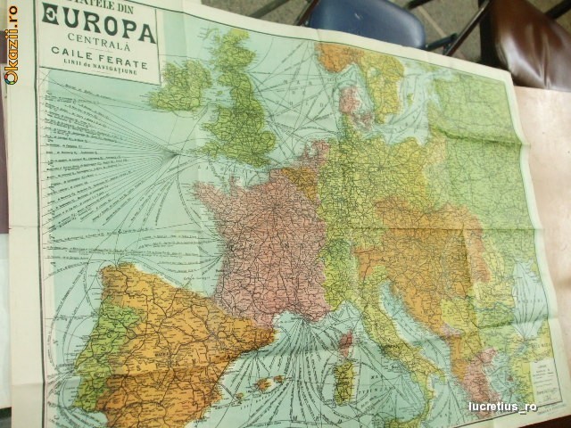 Harta CFR Europa Centrala | arhiva Okazii.ro